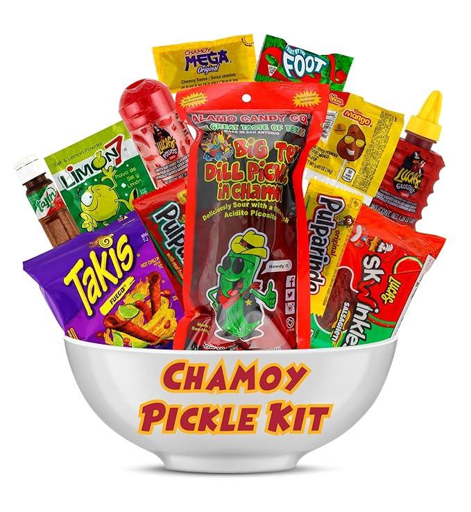 Alamo Candy Chamoy Pickle Kit 12 piece kit with Big Tex Pickle ...