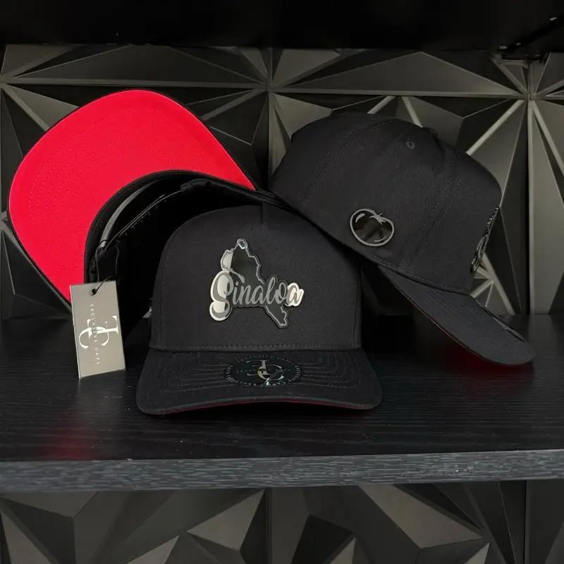 Sinaloa Snapback Hat, Mexico State Map Cap, Black Red Streetwear Hat ...
