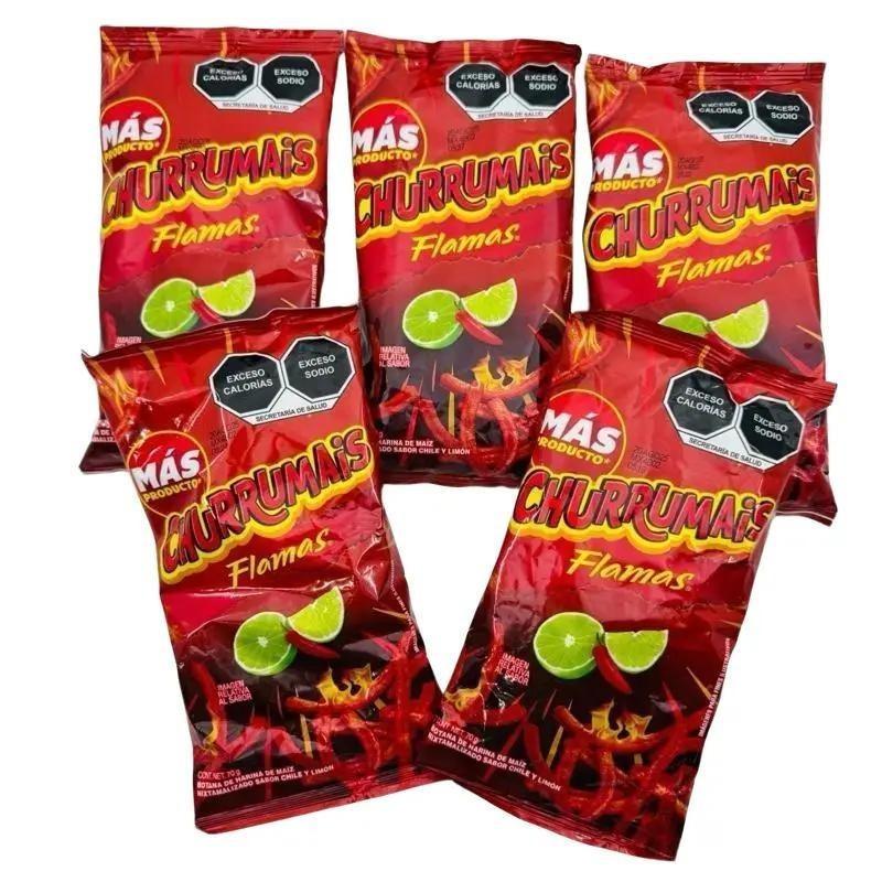Sabritas - Churrumais Flamas (5 Pack) Sabor Chile y Limon 70g Mexican ...