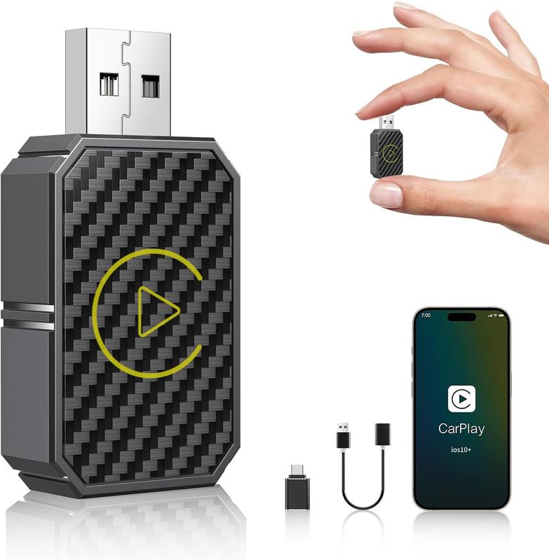 Mini 2-in-1 Wireless Carplay Adapter & Android Auto Wireless Adapter ...