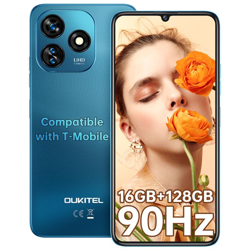 OUKITEL C51 Unlocked Smartphone，Android 14 Cell Phone，16GB+128GB - TikTok Shop