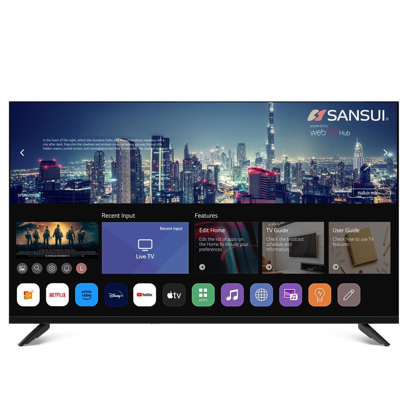 SANSUI 32 Inch HD Smart TV with WebOS 5.0 720P LED Television with ...