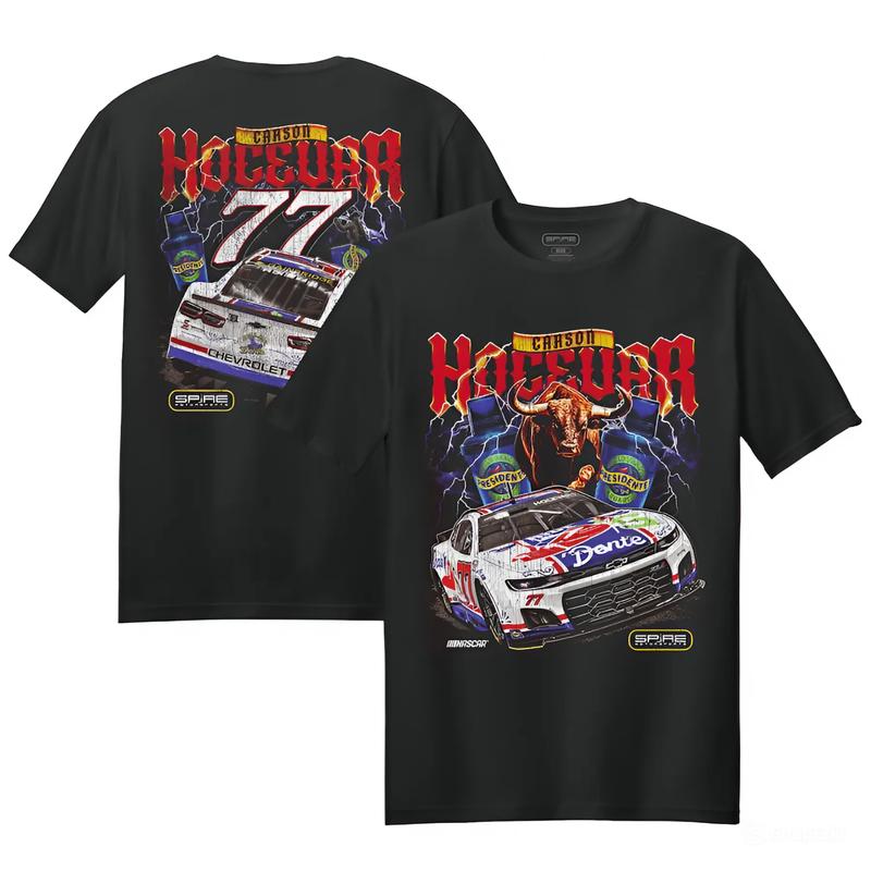 Carson Hocevar E2 Apparel Black Chili's Car T-Shirt - 100% Cotton, - TikTok Shop