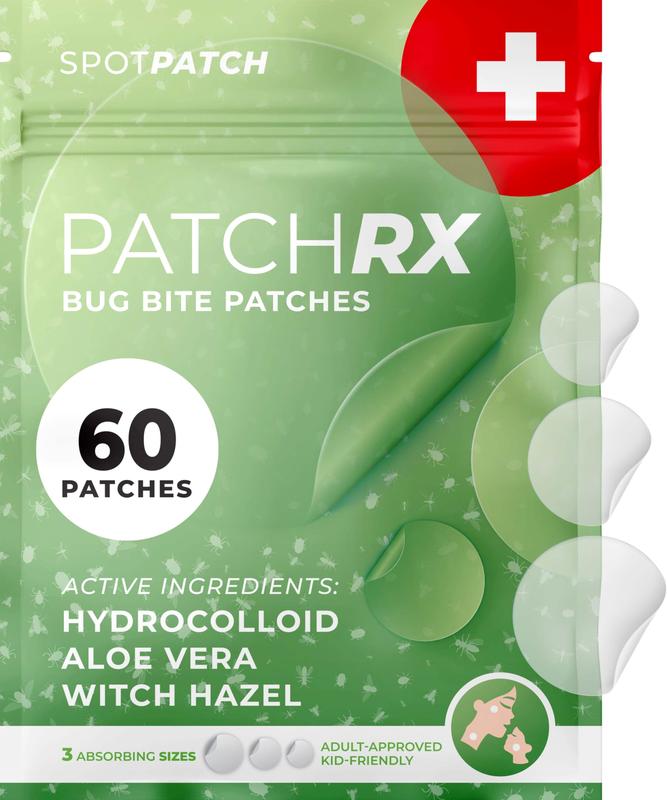 PatchRx Bug Bite Itch Relief Patches (60 Pack) – Safe, effective ...