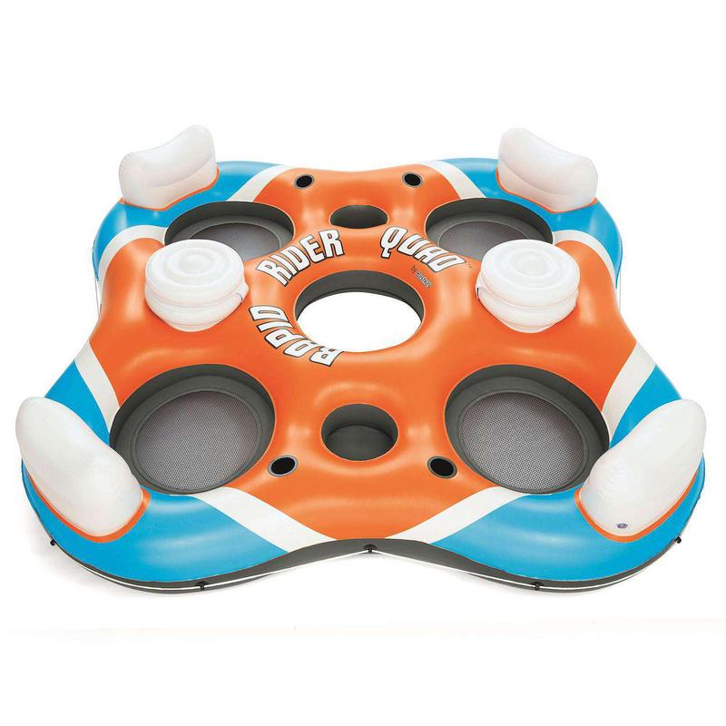 101 Inch Rapid Rider 4 Person Floating Island Raft w/ Coolers - TikTok Shop