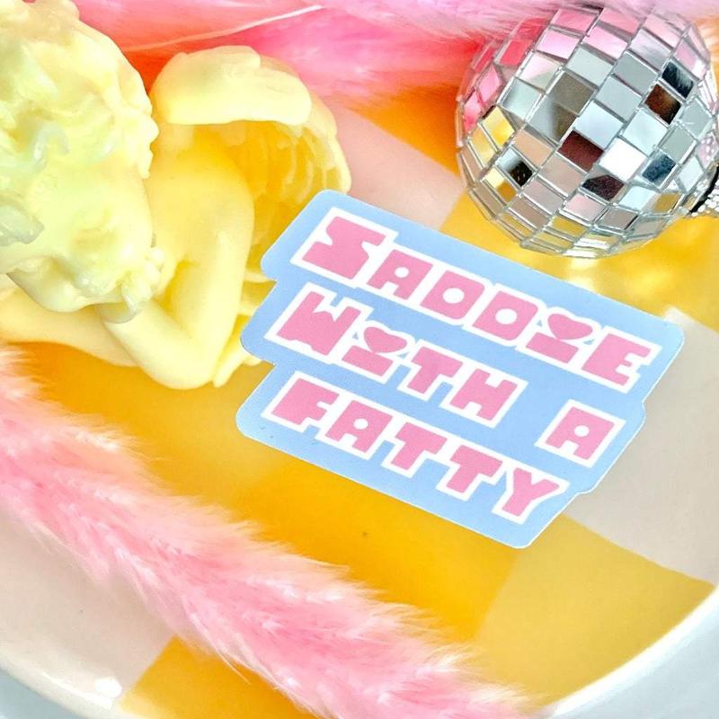 Saddie with a Fatty | Body Positive Sticker - TikTok Shop