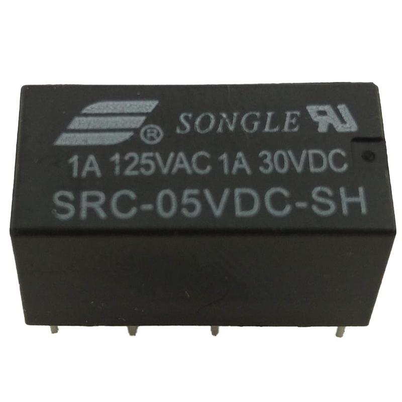 DC Relay Variations (5V, 9V, 12V) - DPDT PCB 8-Pin Mount - Non-Latching ...