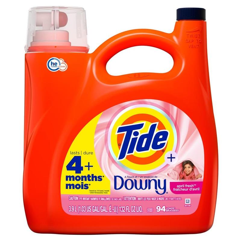 132 fl.oz. HE Downy April Fresh Scent Liquid Laundry Detergent 94-Loads ...