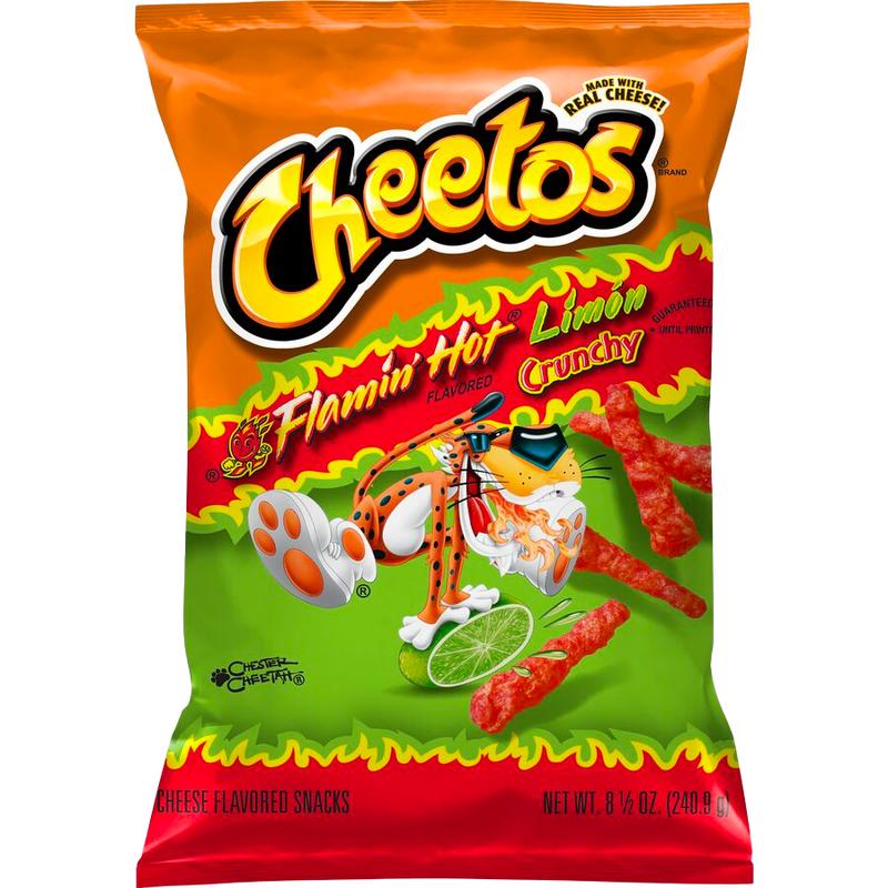 Cheetos® Crunchy Flamin' Hot® Limon Cheese Flavored Snacks - - TikTok Shop