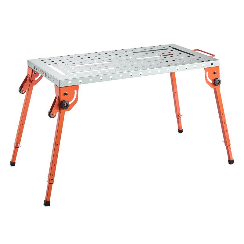 VEVOR Foldable Welding Table 44" x 21", 500LBS Capacity Welding ...