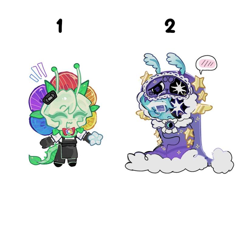 Moonflowers Dandy's world keychain: Dandy and Astro fanart, Astro ...