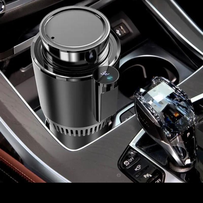 Car Heating Cooling Cup 2 in 1 Smart Car Cup Holder Digital Temperature ...