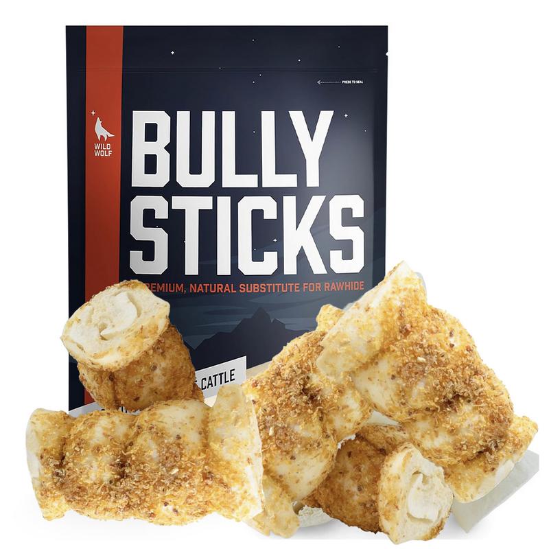5-6” Bully-Dusted Beef Collagen Cheek Rolls (5 Pack) 100% Natural and ...