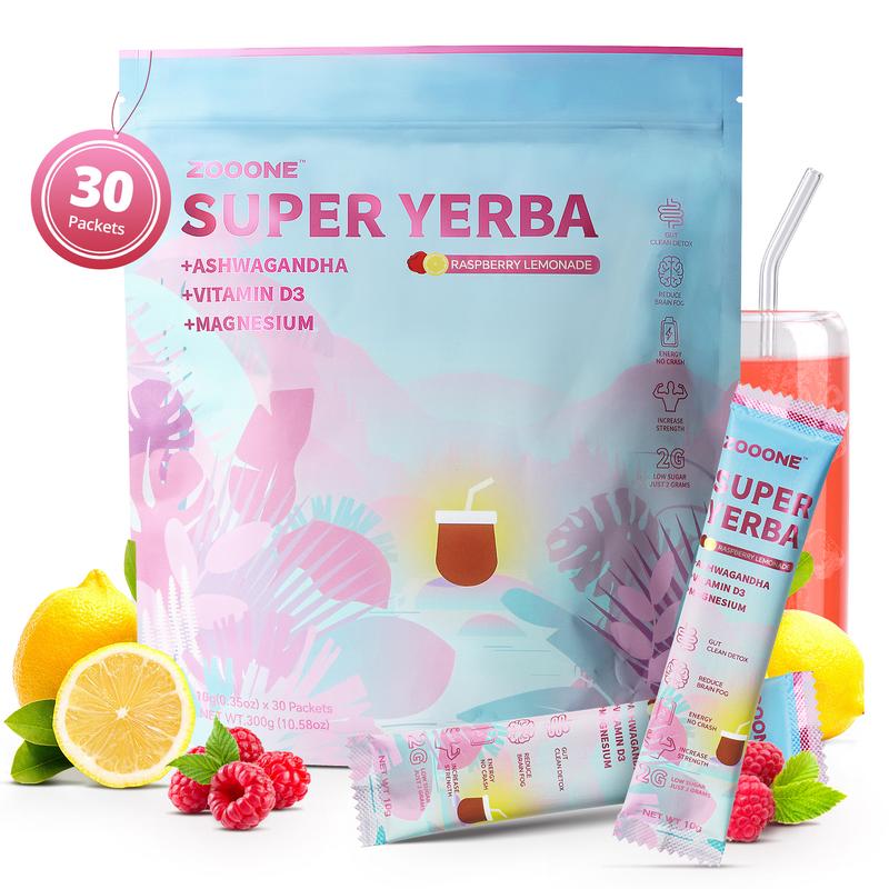 ZOOONE Super Yerba | Yerba Mate Instant Tea Powder | RASPBERRY - TikTok ...
