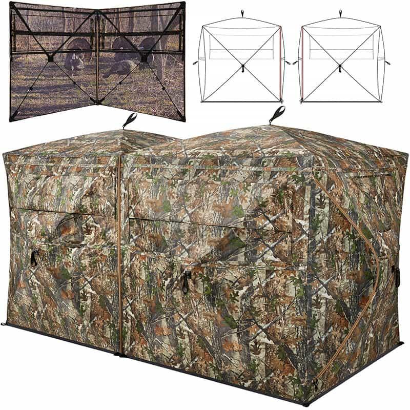 TideWe Hunting Blind Tents 4-6 Person Turkey Hunting Blind See - TikTok ...