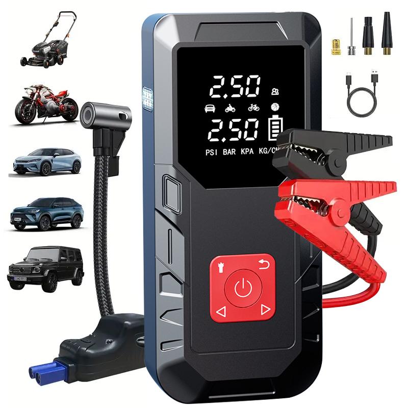 1pc 5-in-1 Jump Starter with Air Compressor-5000A Peak Power - TikTok Shop