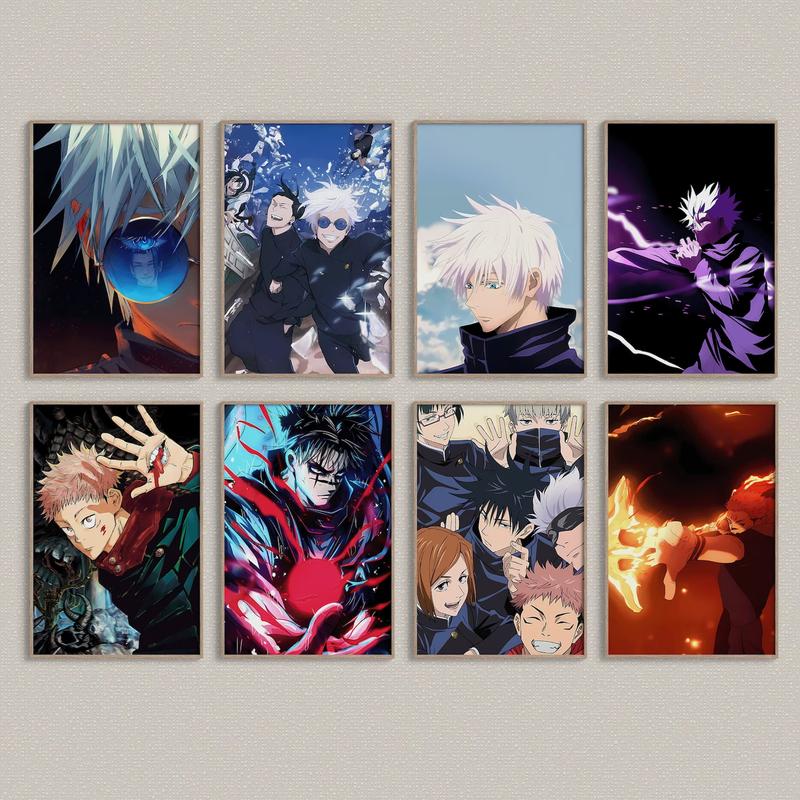 Jujutsu Kaisen Poster, Manga Art Wall, JujutsuKaisen Anime Wall ...