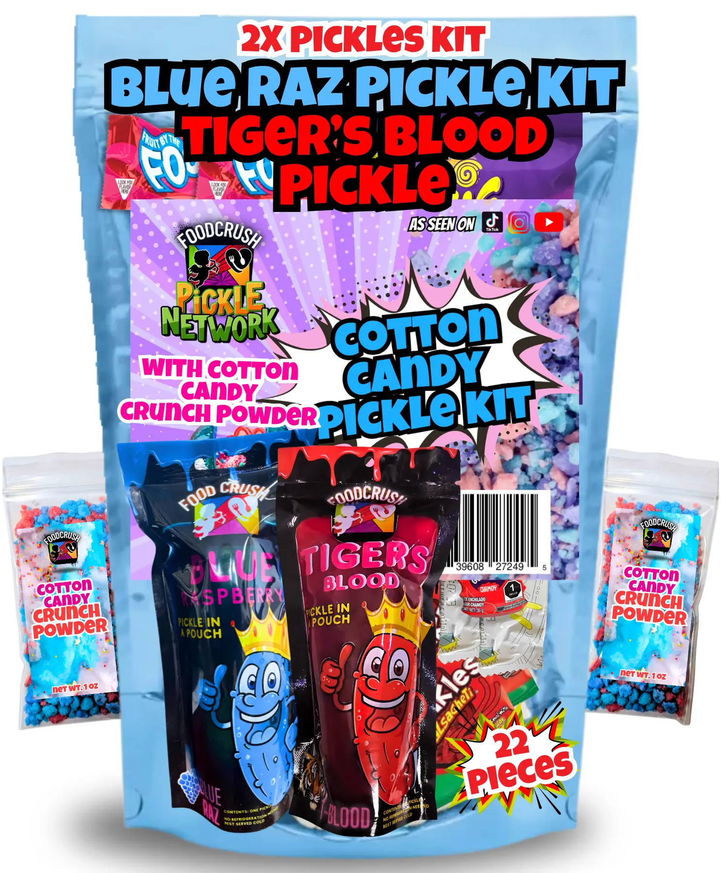 Food Crush-Blue Raspberry Pickle Kit - TikTok Shop