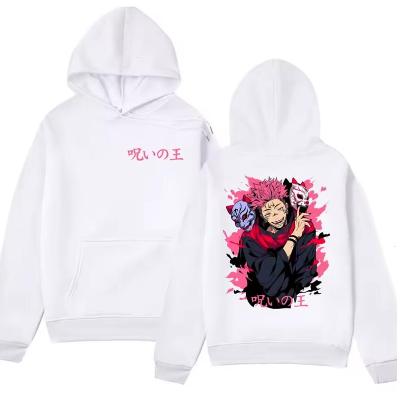Warm and Trendy Jujutsu Kaisen Hoodie with Ryomen Sukuna Design ...