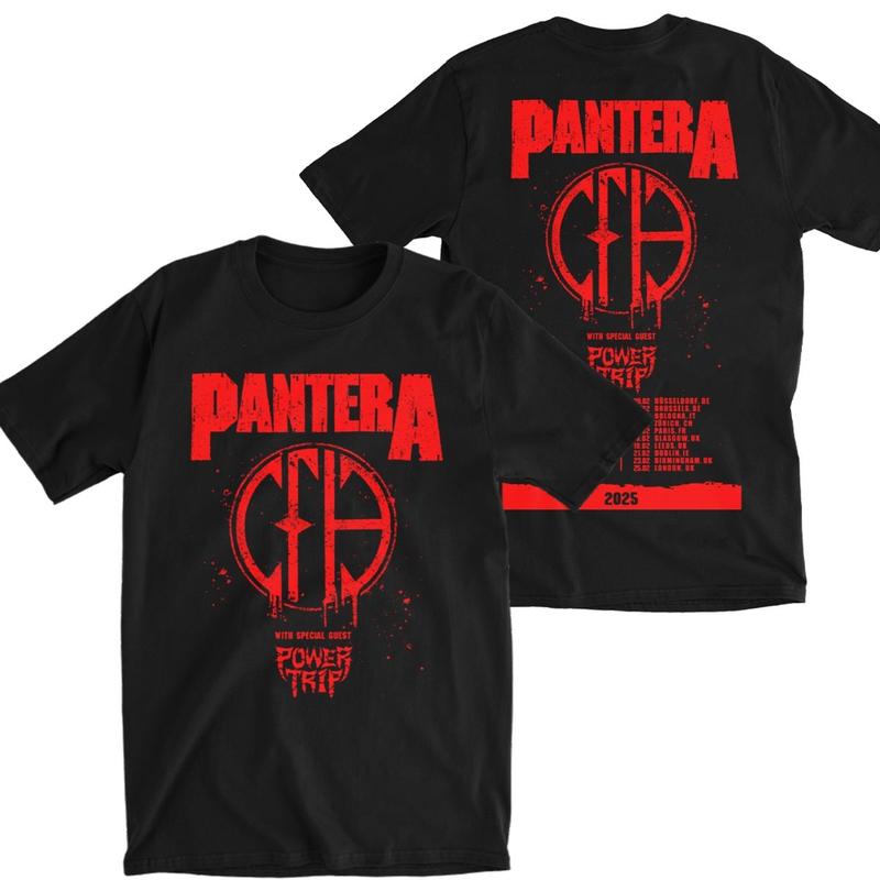 Pantera With Special Guest Power Trip Europe 2025 Tour T-shirt, Pantera ...