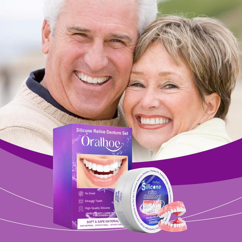 Oralhoe Adjustable Snap on Dentures Temporary Gap Filling Orthodontic ...