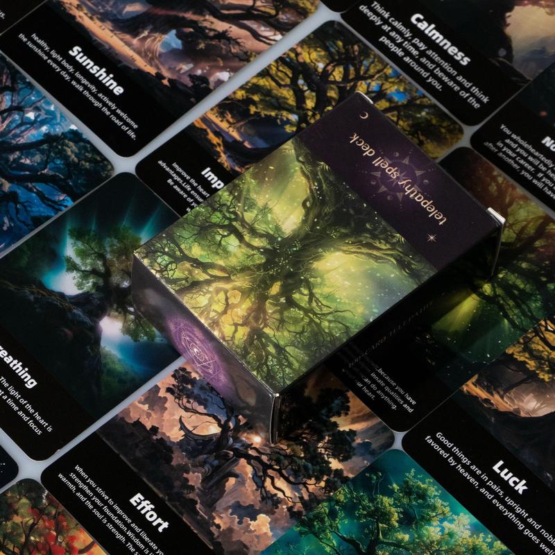 Telepathy Spell Deck, 100pcs, Prophecy Divination English Version ...