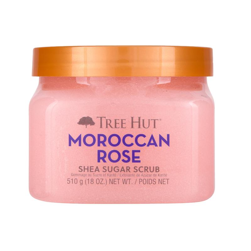 Tree Hut Moroccan Rose Shea Sugar Scrub, Exfoliating Body Polish ...
