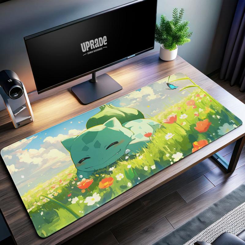 Bulbasaur Desk Mat, PK Meadow Desk mat, anime desk mat. - TikTok Shop