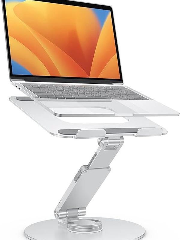 OMOTON Upgraded Laptop Stand for Desk - 360° Rotating Height Adjustable ...