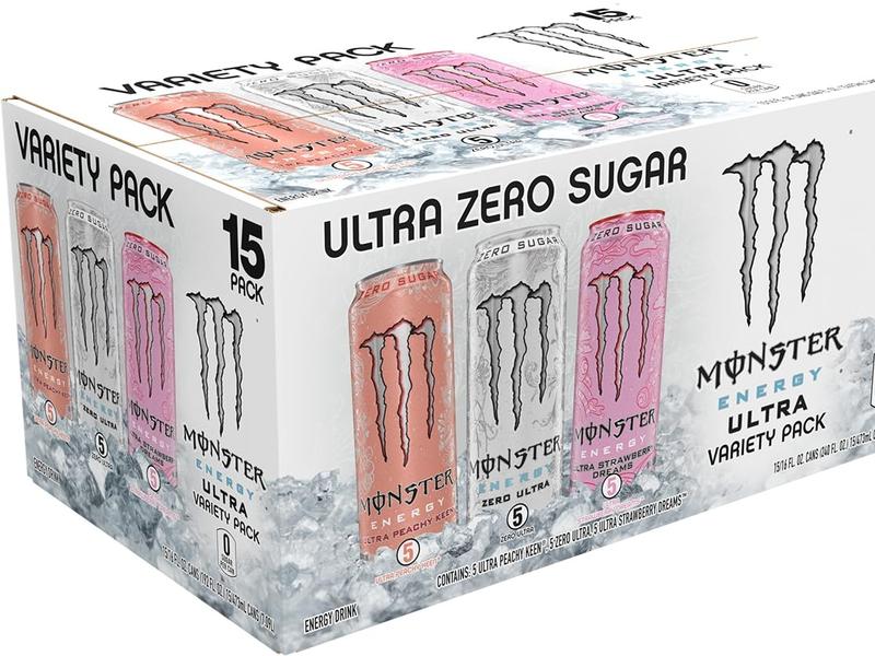 Monster Energy Ultra Variety Pack, Zero Ultra, Ultra Peachy Keen, Ultra ...