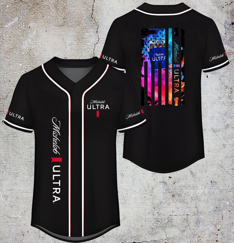 Michelob Ultra Flag Color Bb Jersey - Celebrity Style - Full - TikTok Shop