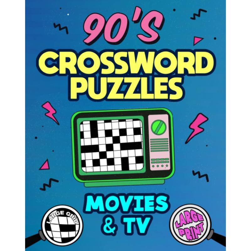 90's Crossword Puzzles Movies & TV: Easy to Expert Large Gri - TikTok Shop