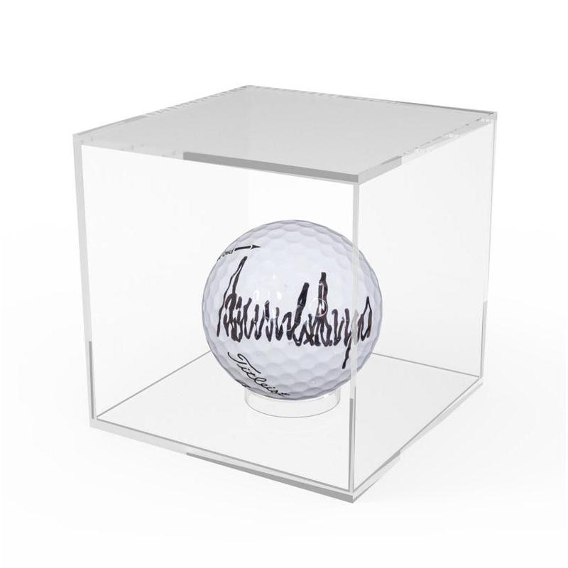 FixtureDisplays® 3.4" Cube Baseball Display Case Golf Ball Showcase ...
