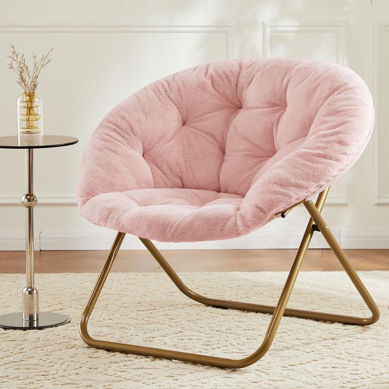 Soft Faux Fur Disc Chair – Durable, Comfortable Seating for Home ...