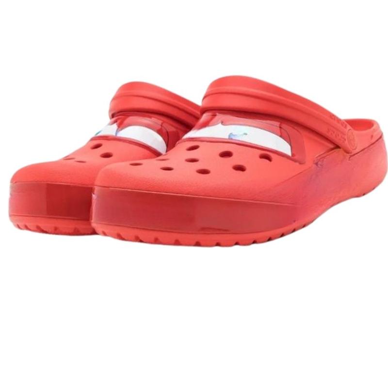 McQu3n Light-Up Clogs – Unisex Red Cartoon Shoes with Soft Thick Sole ...