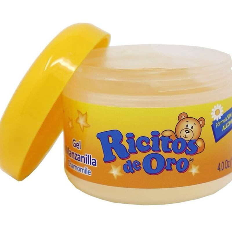 Ricitos de Oro Manzanilla Hair Gel 4.0 oz - Chamomile Enriched Formula, Alcohol-Free, Non-Drying ...