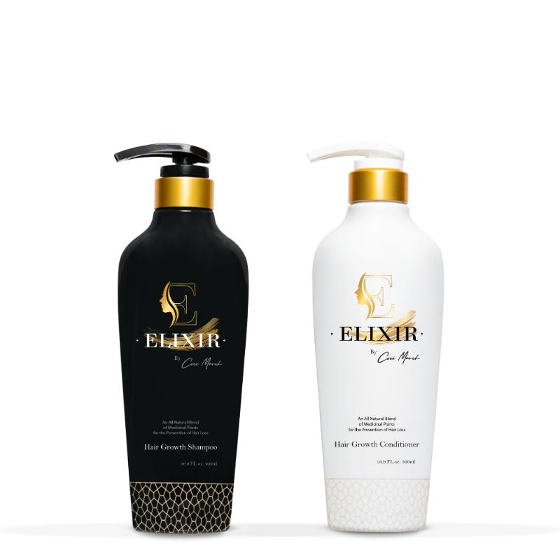Coco March Elixir Shampoo Conditioner Hair Growth Bundle, Plant-Based ...