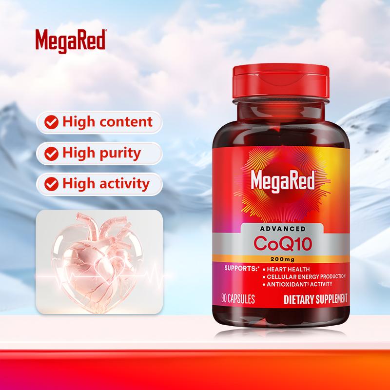 MegaRed Health High-content Coenzyme Q10 Soft Capsule for Staying ...