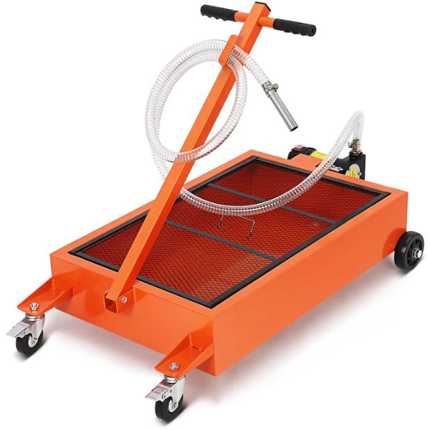 GARVEE Oil Drain Pan, 20 Gallon Low Profile Oil Drain Pan with Electric ...