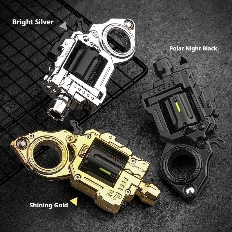 Mini Stress Relief Toy Metal Blaster Emittable Soft Bullet Gun Toy ...