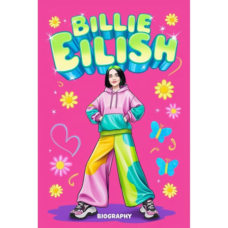 Billie Eilish Biography for Kids: A Colorful Illustrated Boo - TikTok Shop