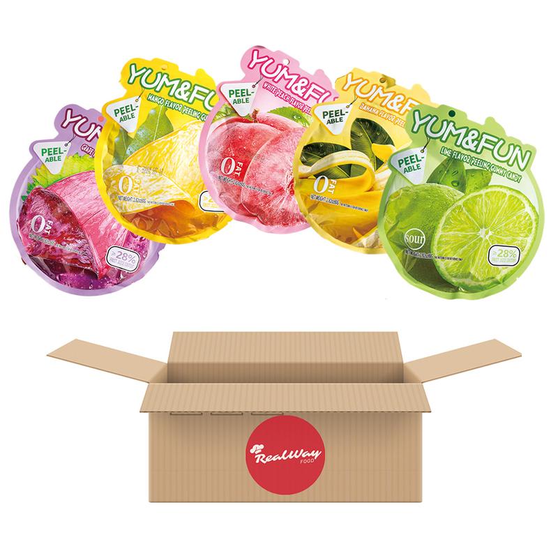 [Mixed Flavors 5/10 Packs] Yum&Fun Jumbo Peelable Gummy Candy, - TikTok ...