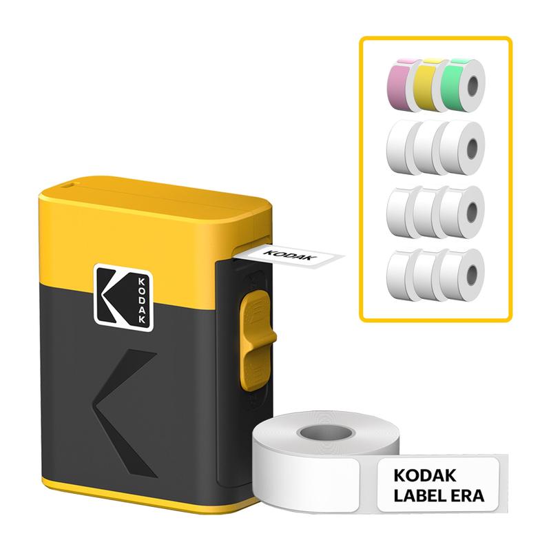 KODAK Label ERA M50 Label Maker Machine Bundle (13 Rolls Sticker ...