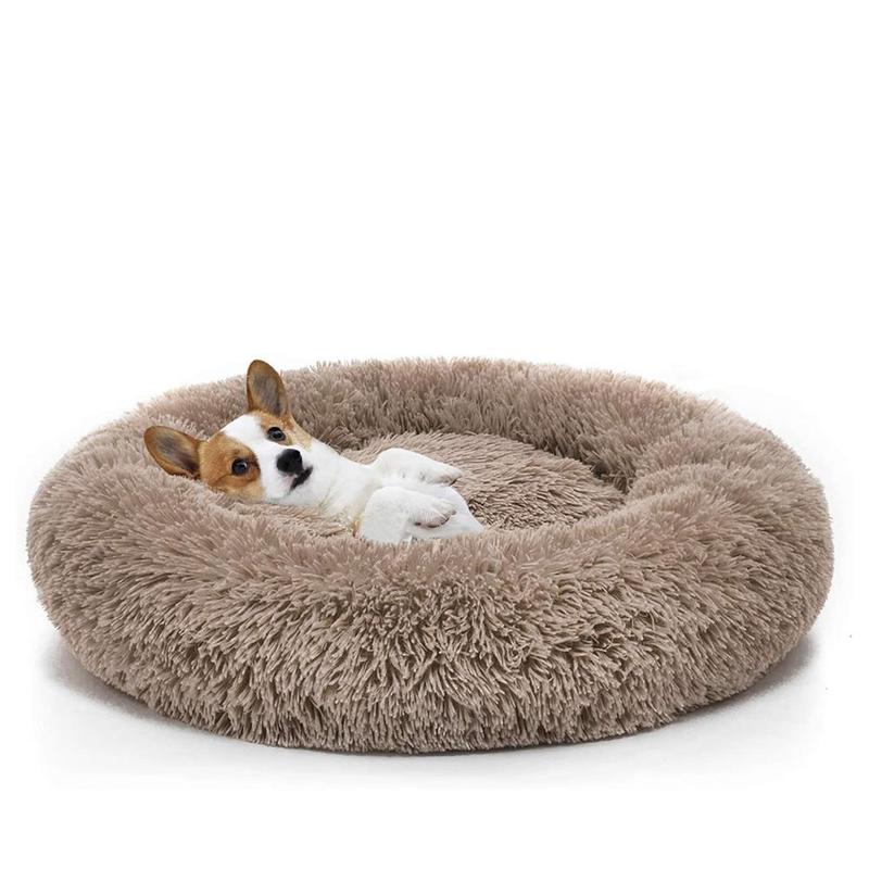 Donut Calming Dog Warm Cozy Fluffy Pet Bed for Dogs donut be - TikTok Shop