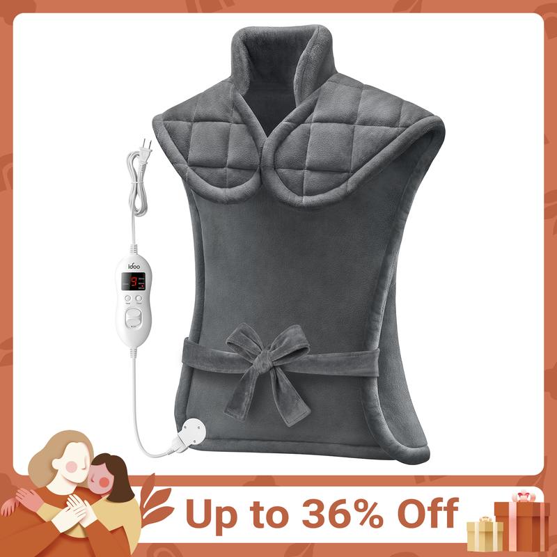 IDOO Weighted Heating Pad Relieve Neck, Shoulder & Back Pai - TikTok Shop
