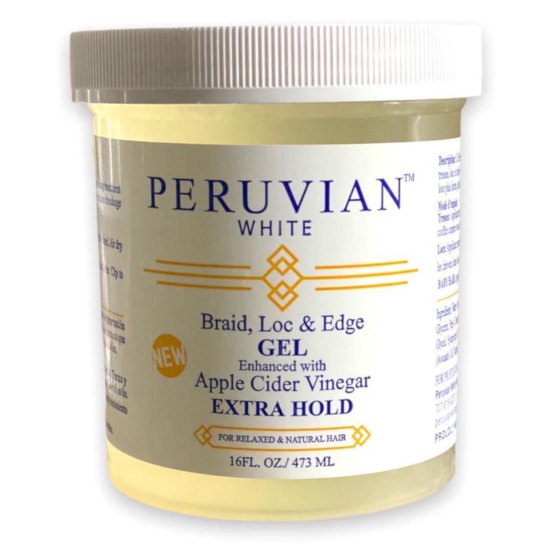 Peruvian White Braid, Loc, & Edge Gel Extra Hold 16oz - TikTok Shop