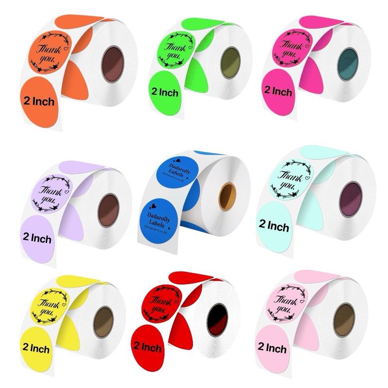 STICKERAFT 2” Round Thermal Stickers – Adhesive Labels for Small ...