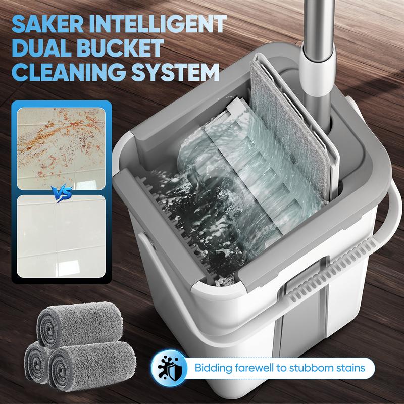 Saker Mop and Bucket with Dryer Set, for Floor Cleaning, Wall Mop ...