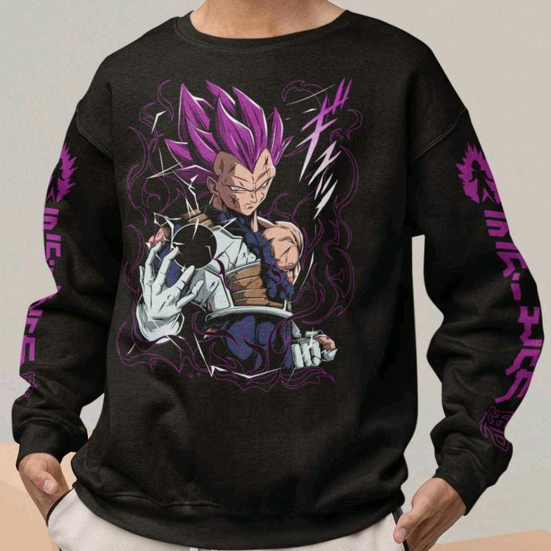 VEGETA ULTRA EGO DRAGON BALL SUPER SWEATSHIRT Cotton Menswea - TikTok Shop
