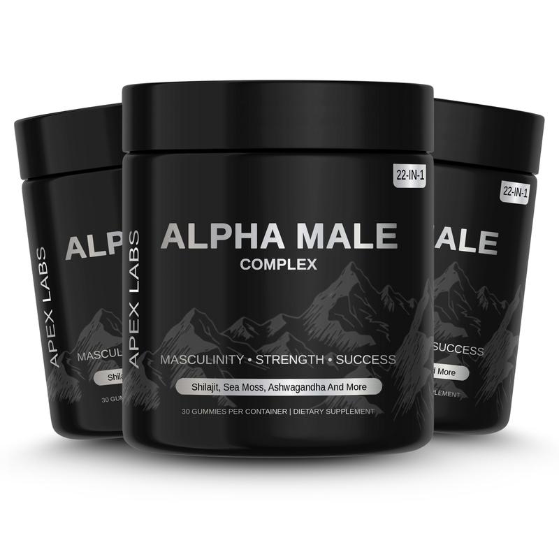 3 Bottles of Alpha Male Complex | 22-In-1 Formula for Strength, - TikTok Shop